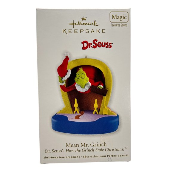Hallmark | Holiday | Dr Seuss Grinch Hallmark Keepsake Ornament Mean Mr ...